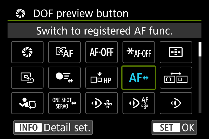 Canon: AF Setting Guide｜EOS R5 Mark II｜5-6 Recommended settings for ...